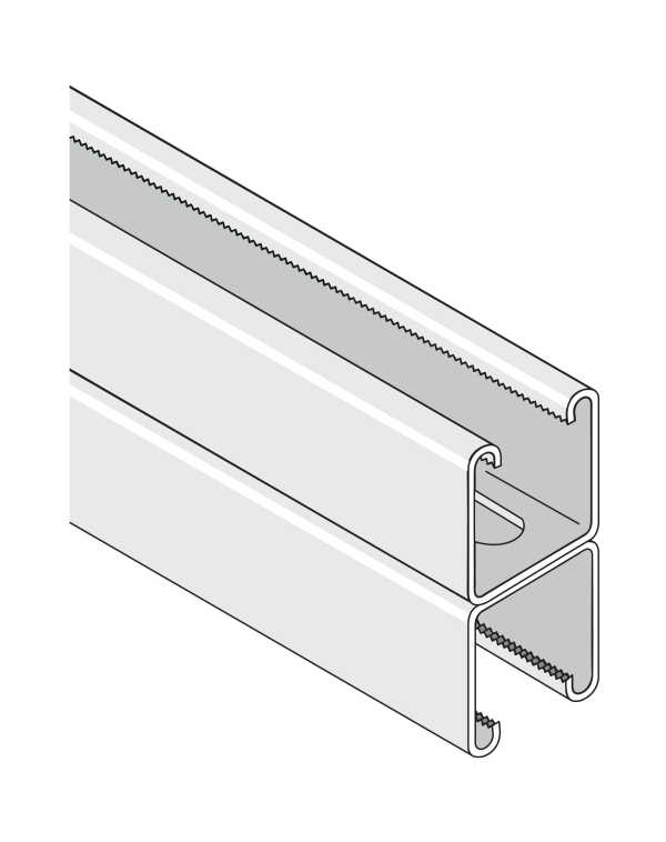 Unistrut 41 x 41 Back to Back Slotted 2.5mm Channel | Fixmart