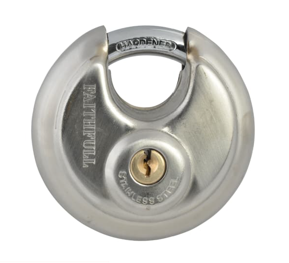 Discus Stainless Steel Padlock | Fixmart
