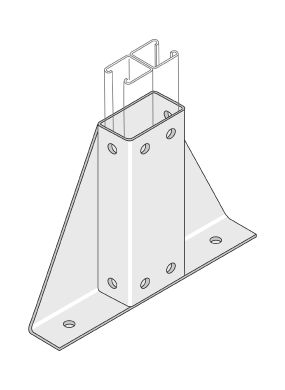 Gusseted Bracket Double Socket | Fixmart