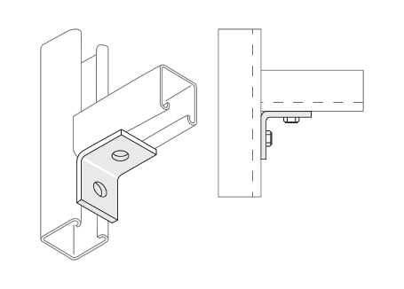 90° Bracket 2-hole | Fixmart