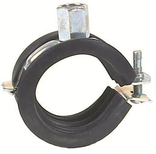 Black Rubber-lined Clips - Hinged (M8/M10) | Fixmart