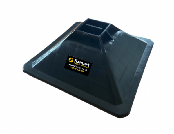 H Frame Single Square Plastic Foot for Back to Back Channel (400mm)